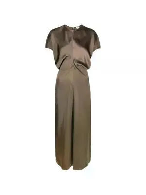 TOTEME Slouch Waist Maxi Dress - Green
