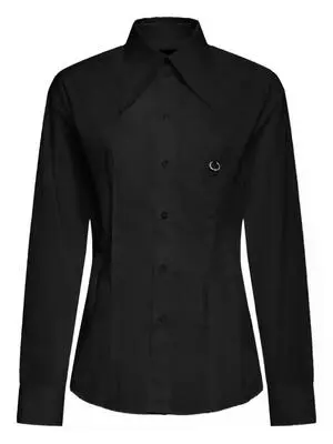 John Richmond Large Collar Shirt - Black