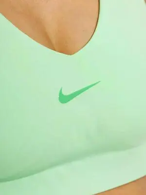 Nike Logo-print Racerback Sports Bra - Green