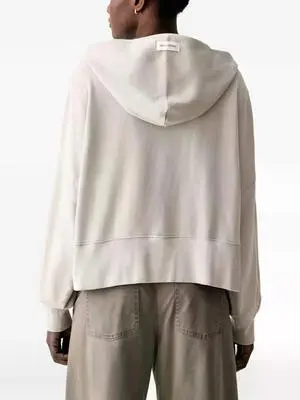 Marc O'polo Logo-embroidered Dropped-shoulder Hoodie