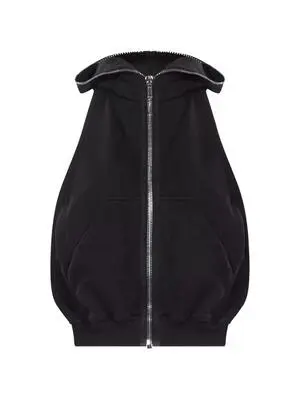 Rick Owens Sleeveless Zip-up Hoodie
