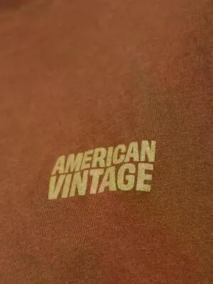 American Vintage Logo Print T-shirt