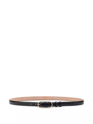 LOTTUSSE Oval-buckle Leather Belt - Black