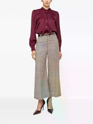 NISSA Bow-detail Viscose Shirt