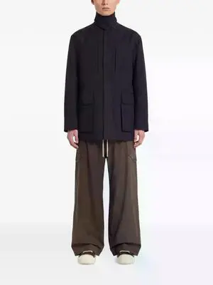 Rick Owens Funnel-neck Multi-pocket Coat