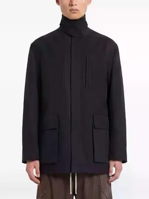 Rick Owens Funnel-neck Multi-pocket Coat