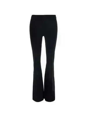 Pinko Ribbed-knit Flared Trousers