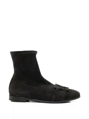 TRUMAN´S Interwoven-detail Suede Ankle Boots - Black
