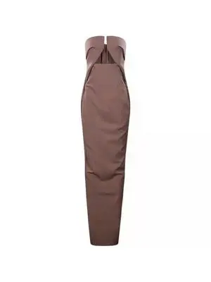 Rick Owens Strapless Cut-out Maxi Dress