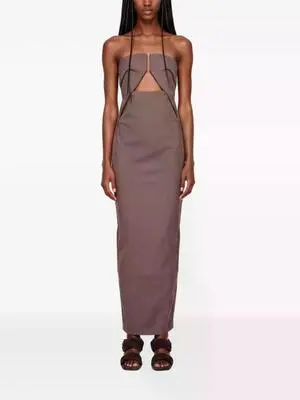 Rick Owens Strapless Cut-out Maxi Dress