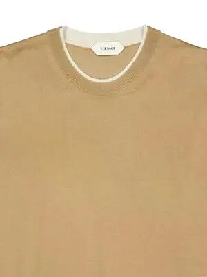 Versace Embroidered Wool Knit Sweater