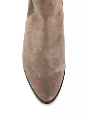 TRUMAN´S Suede Ankle Boots With Double Buckle Detail