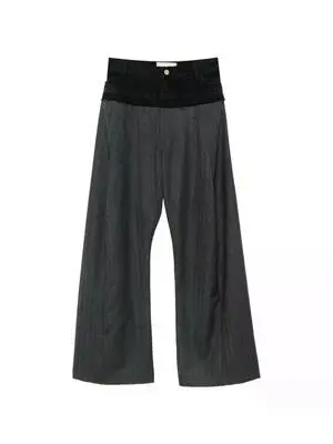 LITKOVSKA Layered-design Trousers - Grey
