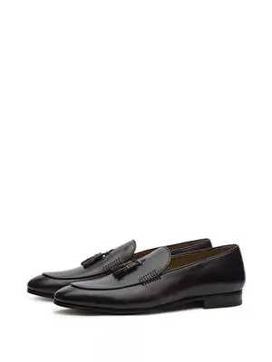 LOTTUSSE Verona Tassel Detail Loafers - Brown