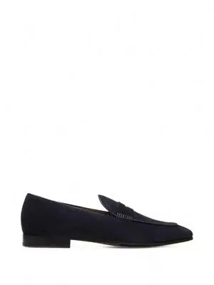 LOTTUSSE Twist Verona Suede Loafers - Blue