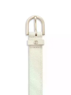 LOTTUSSE Leather Belt With Gold-tone Hardware