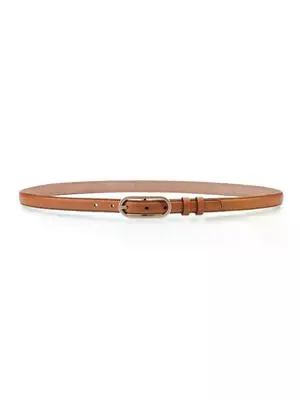 LOTTUSSE Gante Oval-buckle Leather Belt - Brown