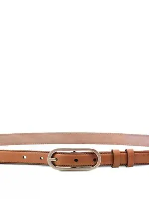 LOTTUSSE Oval Buckle Leather Belt