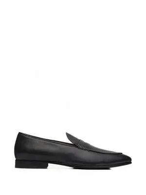 LOTTUSSE Verona Leather Loafers - Black