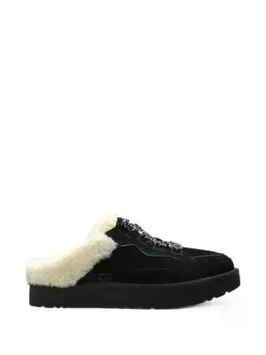 UGG Lowmel Shearling-trim Slippers - Black