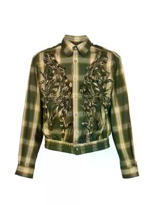 TAAKK Embroidered Checked Shirt
