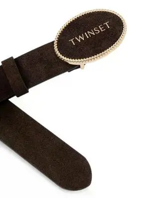 TWINSET Logo-plaque Suede Belt
