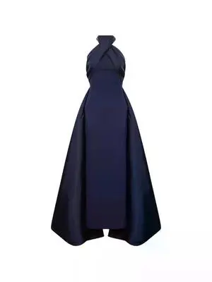Solace London The Rumi Crossover Halterneck Gown