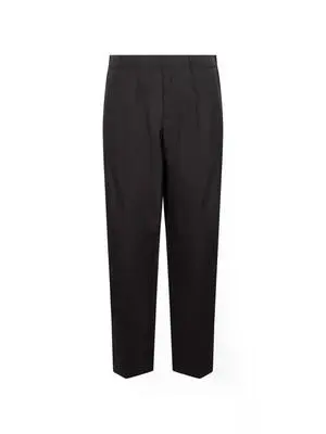 COSTUMEIN Elasticated-waistband Pressed-crease Trousers - Brown