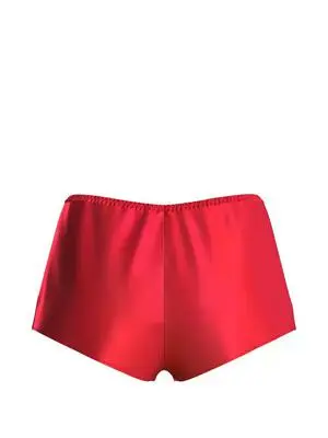 SCANDALE Embroidered Satin Shorts