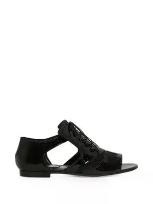 Givenchy Lace-up Cut-out Sandals