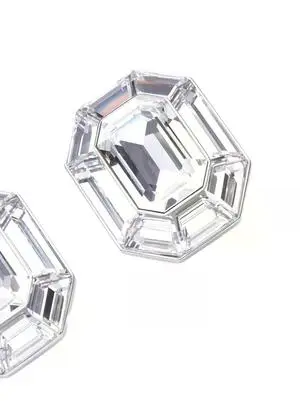 SWAROVSKI Lucent Crystal Clip-on Earrings - Silver