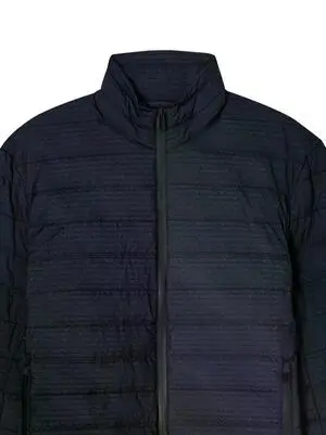 Emporio Armani Logo-print Zip-up Down Jacket - Blue
