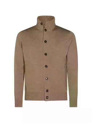 ZANONE Button-up Ribbed-trim Virgin Wool Sweater