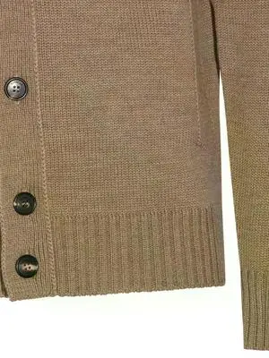 ZANONE Button-up Ribbed-trim Virgin Wool Sweater