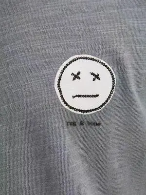 Rag & Bone Patch-detail Slub-texture T-shirt