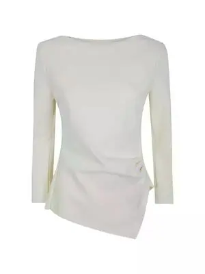 Chiara Boni La Petite Robe Kyung Ruched Asymmetric Top - Neutrals