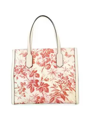 Gucci Gg Ribbon Coated Printed Canvas Medium Tote Bag