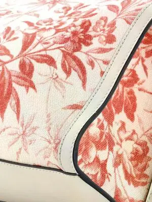 Gucci Gg Ribbon Coated Printed Canvas Medium Tote Bag