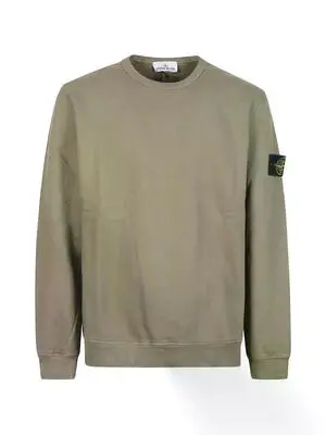 Stone Island 6100049 Brushed Organic Cotton Fleece Sweatshirt - Green