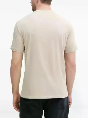 Armani Exchange Logo-patch Palm-print T-shirt
