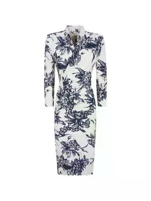 Chiara Boni La Petite Robe Demei Floral-print Midi Dress - White
