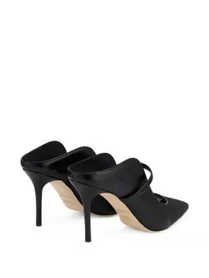 MALONE SOULIERS Maureen Arc Mesh-panel Heeled Mules