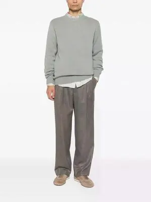 Soft Goat Ribbed-knit Sweater