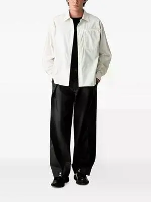 Rains Logo-embroidered Chest-pocket Shirt