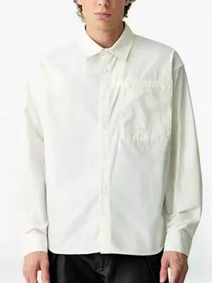 Rains Logo-embroidered Chest-pocket Shirt