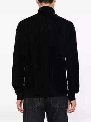 ZANONE Ribbed-knit Zip-up Cardigan