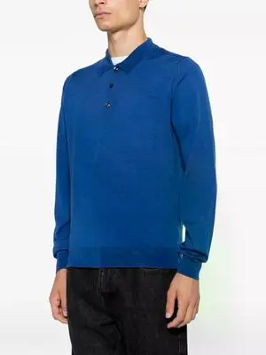 John Smedley Belper Long-sleeve Polo Sweater