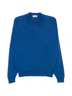 John Smedley Belper Long-sleeve Polo Sweater