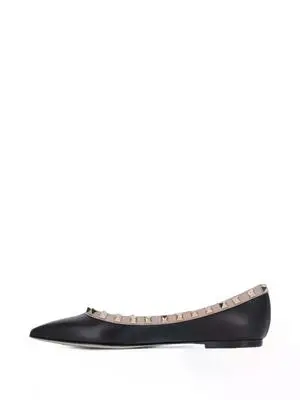 Valentino Garavani Rockstud Point-toe Ballet Flats