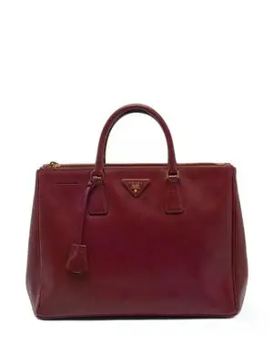 Prada Double-zip Saffiano-leather Tote Bag